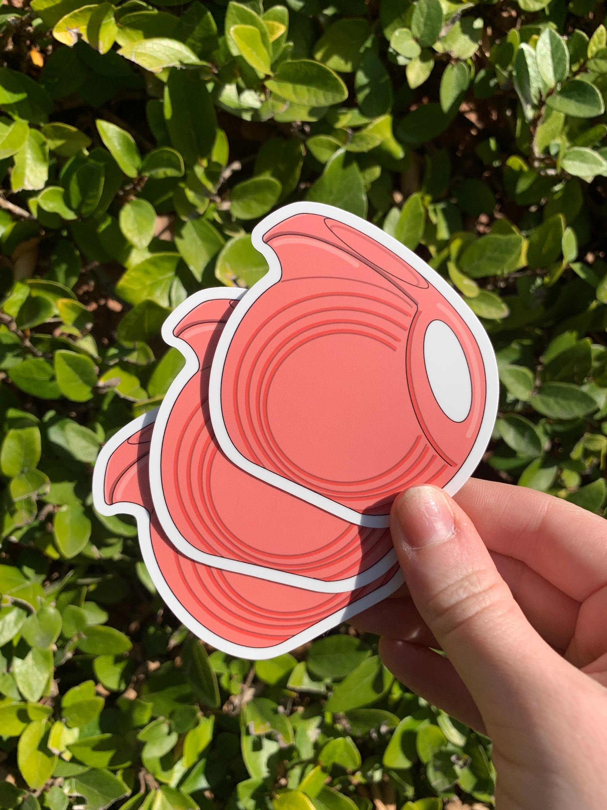 Fiestaware Pink Pitcher Sticker and Magnet